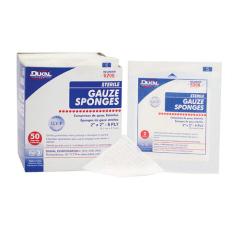 Sterile 8 Ply Gauze 2 x 2-inch Sponge 2 x 50ct - PDL Pharmacy